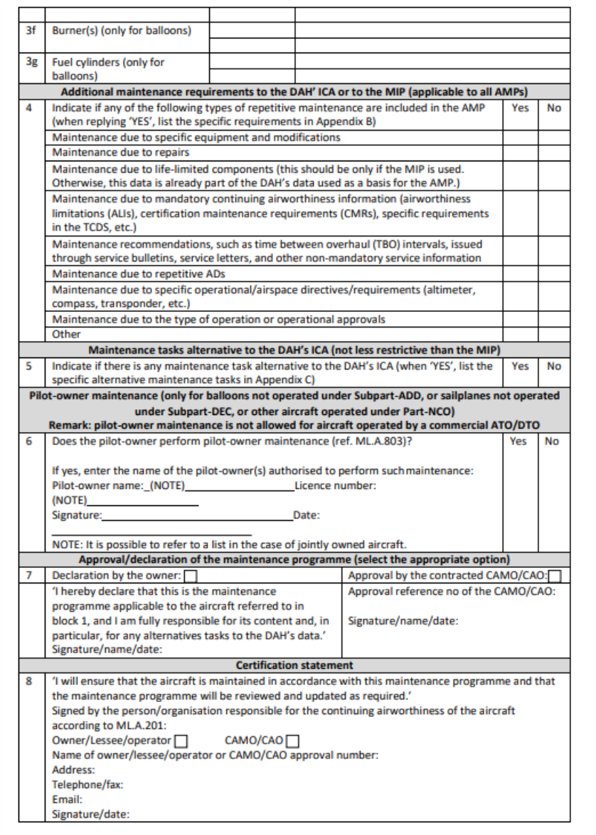 AMC2 ML.A.302 Aircraft maintenance programme